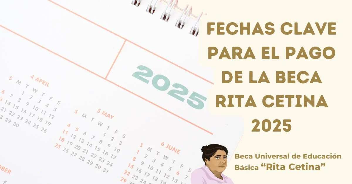 Fechas clave para el pago de la Beca Rita Cetina 2025 - miestatusbienestar.com.mx