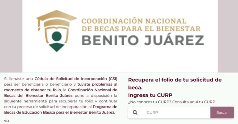 ¿Cómo recuperar el folio de Becas Benito Juárez si lo perdiste ...